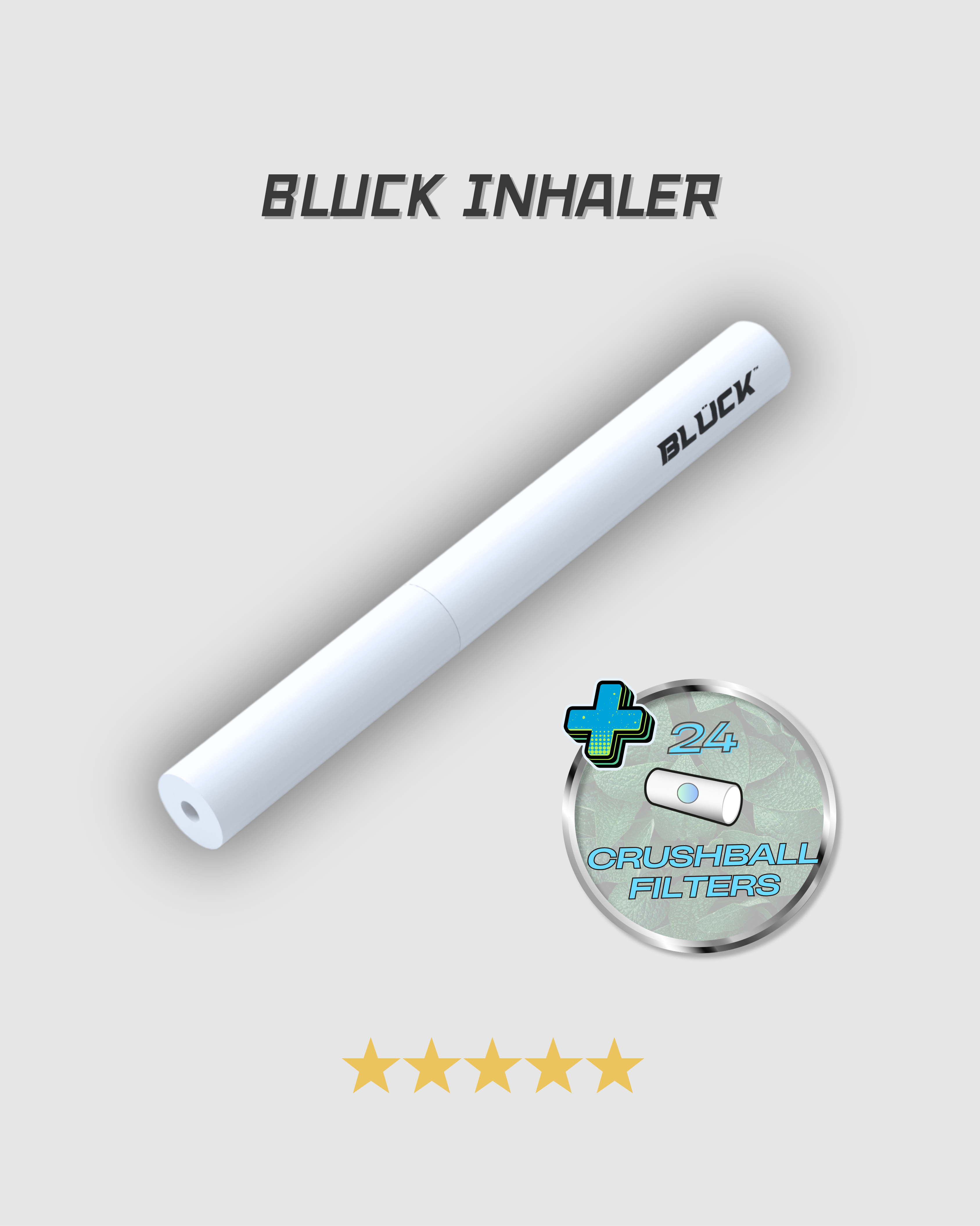 Bluck Basic Pack | Inhaler + FREE 24 Filters + 54 Crushball Filter Box ...